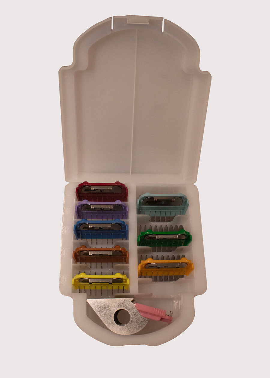 Ags 9pc Traditional Size Colored Comb Attachment Set Affordable