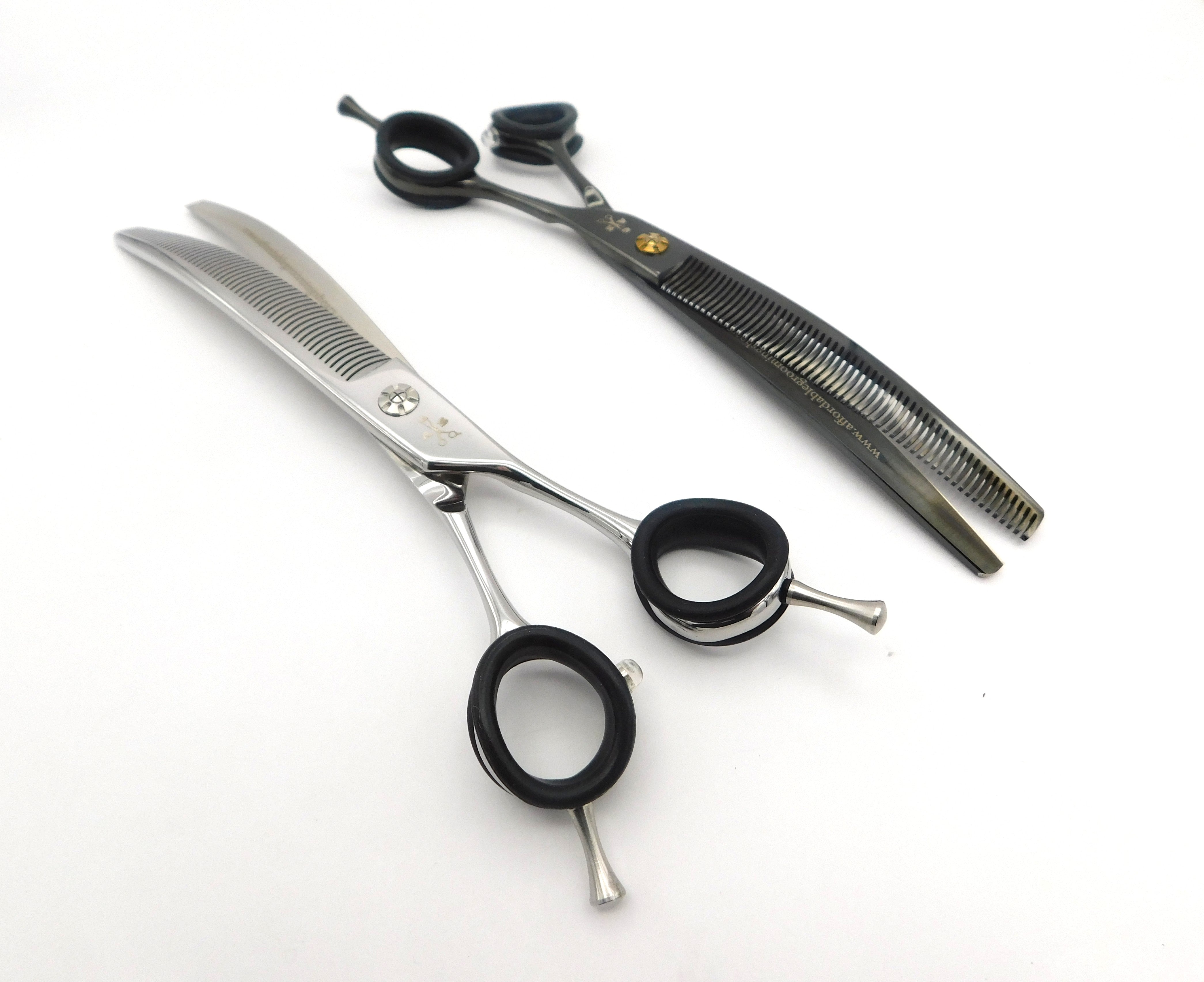 AGS Zipper 7.5" 56TC Curved Thinner – Affordable Grooming Shears