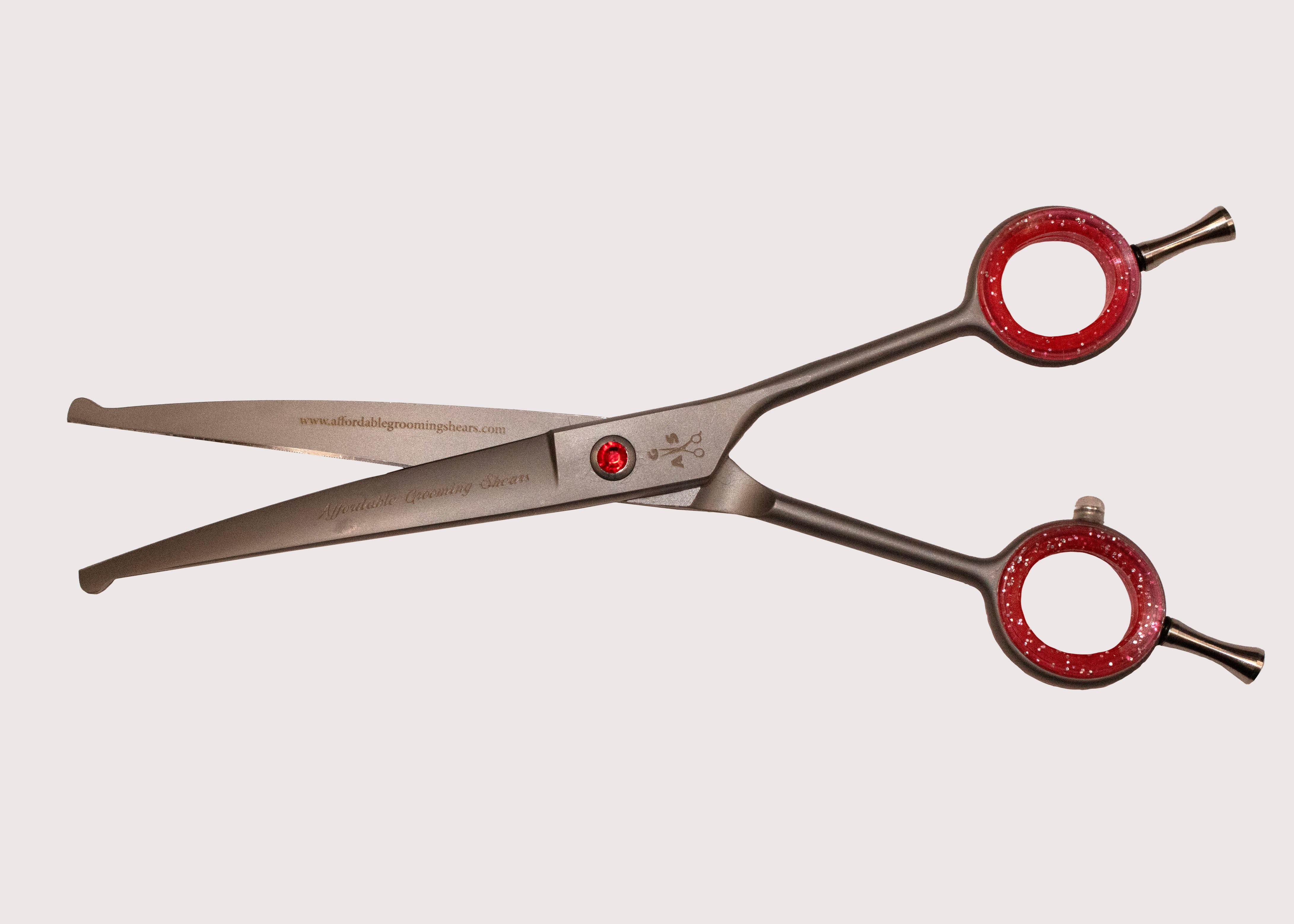 Ball Tip Curve Flat Finish – Affordable Grooming Shears