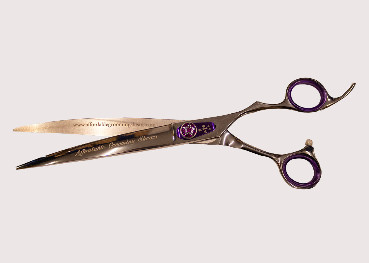 AGS Captain Purple Star Curve – Affordable Grooming Shears